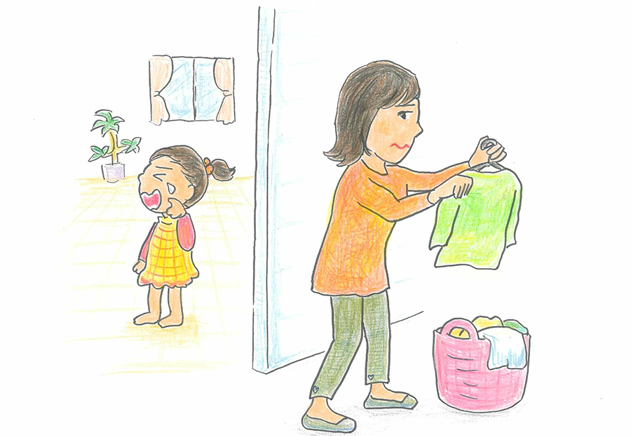 Q179.子どもがまとわりついて身動きが取れません | 東京家庭教育研究所